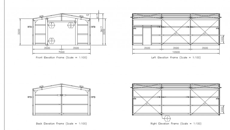 Small Store / Workshop Steel Building | Steel Buildings – OZ-UK Steel ...