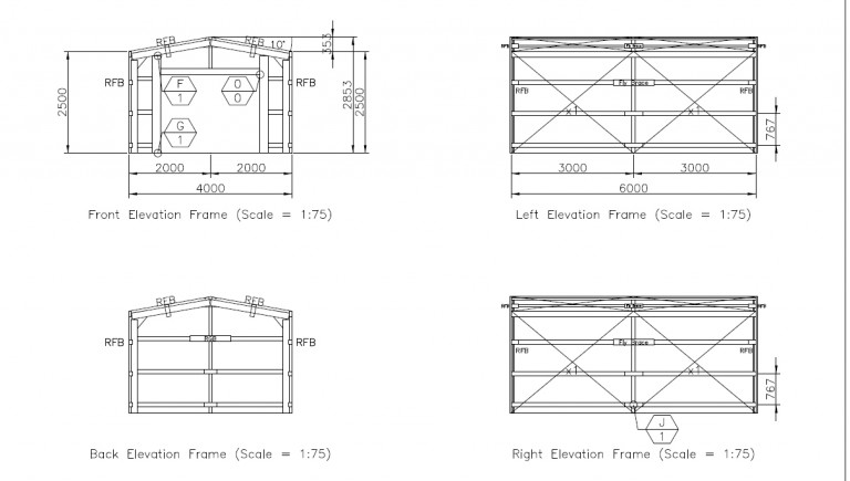 Standard Single Steel Garage | Steel Buildings – OZ-UK Steel Buildings
